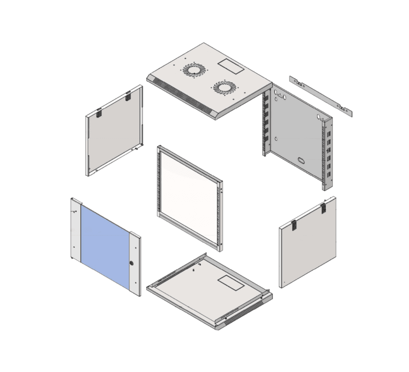 Armadio rack a muro - Orca Networking